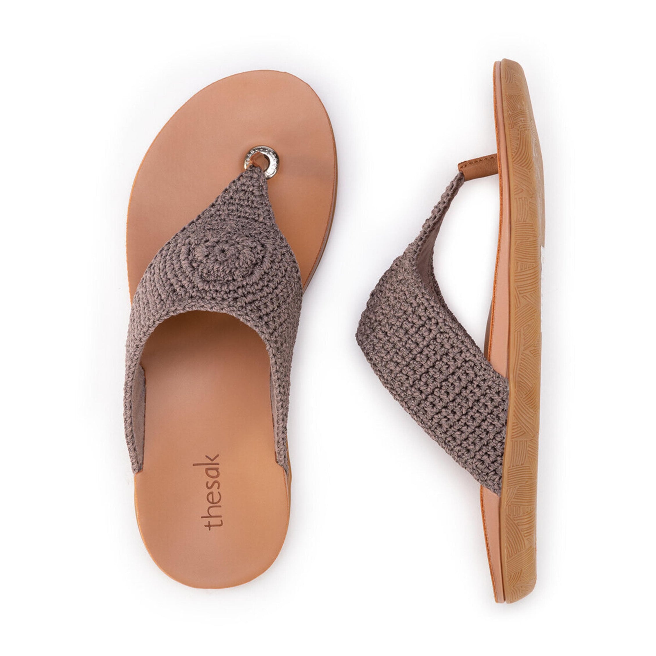 Shana Sandal in Mushroom Crochet – The Sak