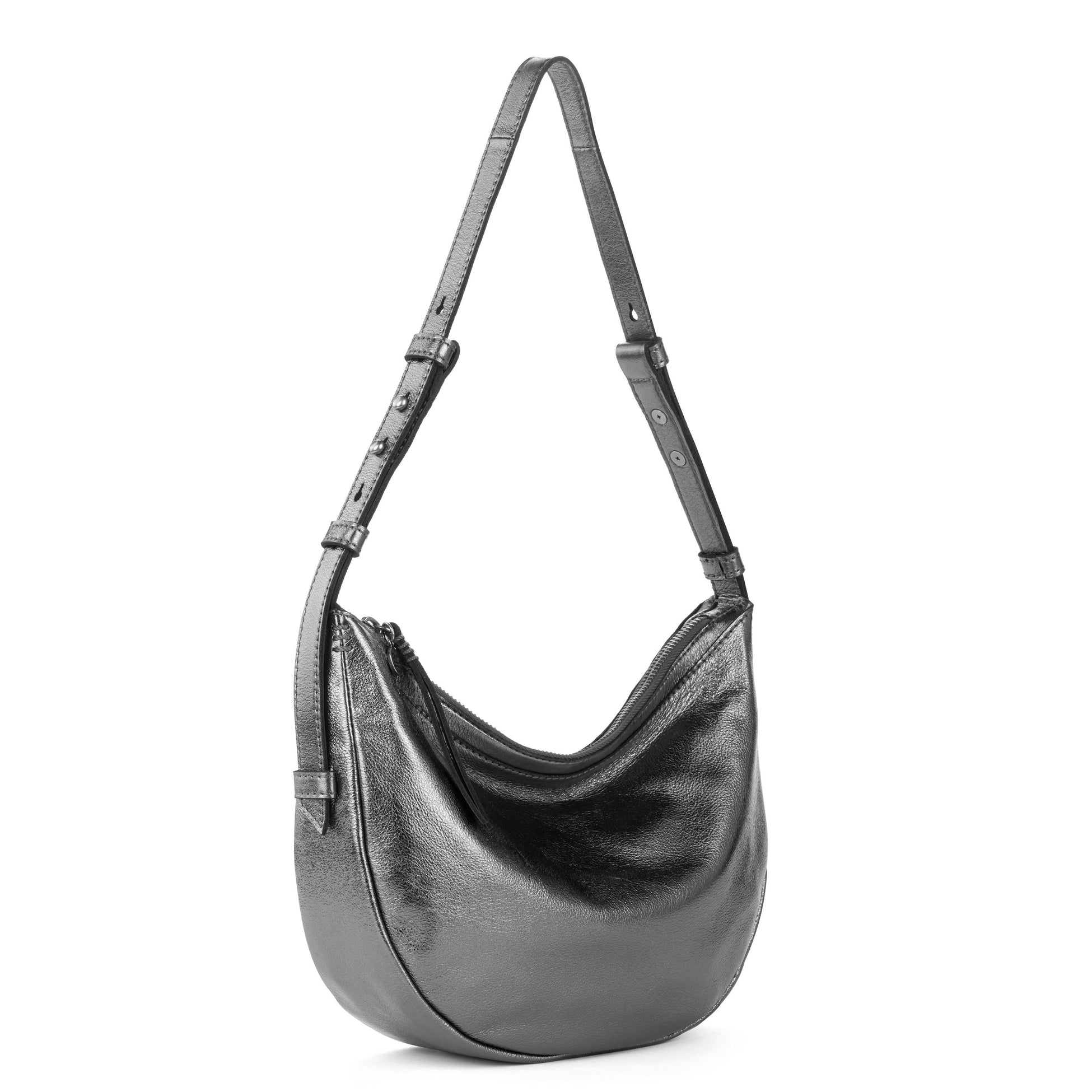 Tess Shoulder Bag - Leather - Gunmetal – The Sak